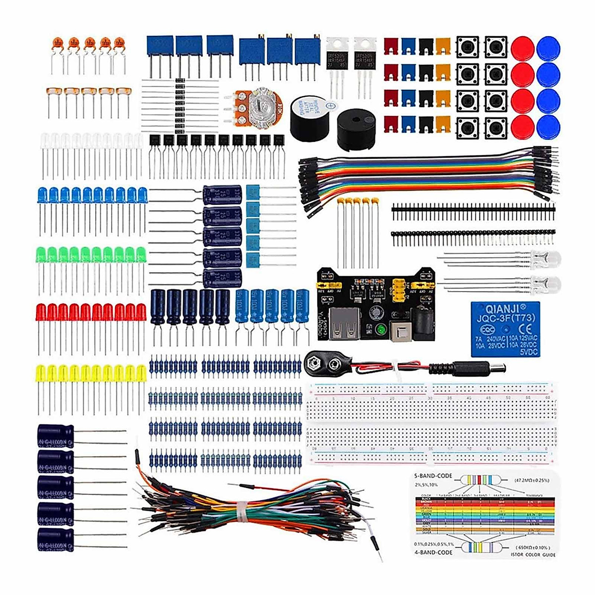 Electronics Component Assortment, Electronics Component Kit Controllable LED Brightness for R3