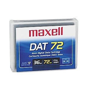 Maxell - 1/8" DAT 72 Cartridge, 170m, 36GB Native/72GB Compressed Capacity 200200 (DMi EA