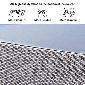 ROMOON Dresser Organizer with 6 Drawers, Fabric Storage Dresser Tower for Bedroom, Hallway, Entryway, Closets - Gray