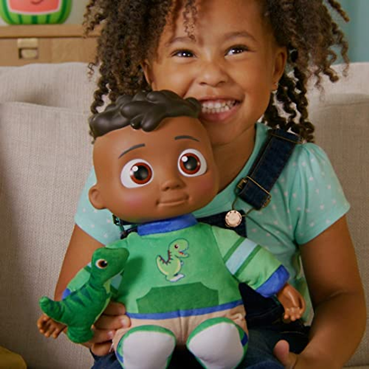 CoComelon My Friend Cody with Dinosaur Plush - Plays ‘Cody’s Special Dinosaur Day’ Song Clips - Press Tummy for Music and Phrases - Toys for Preschoolers