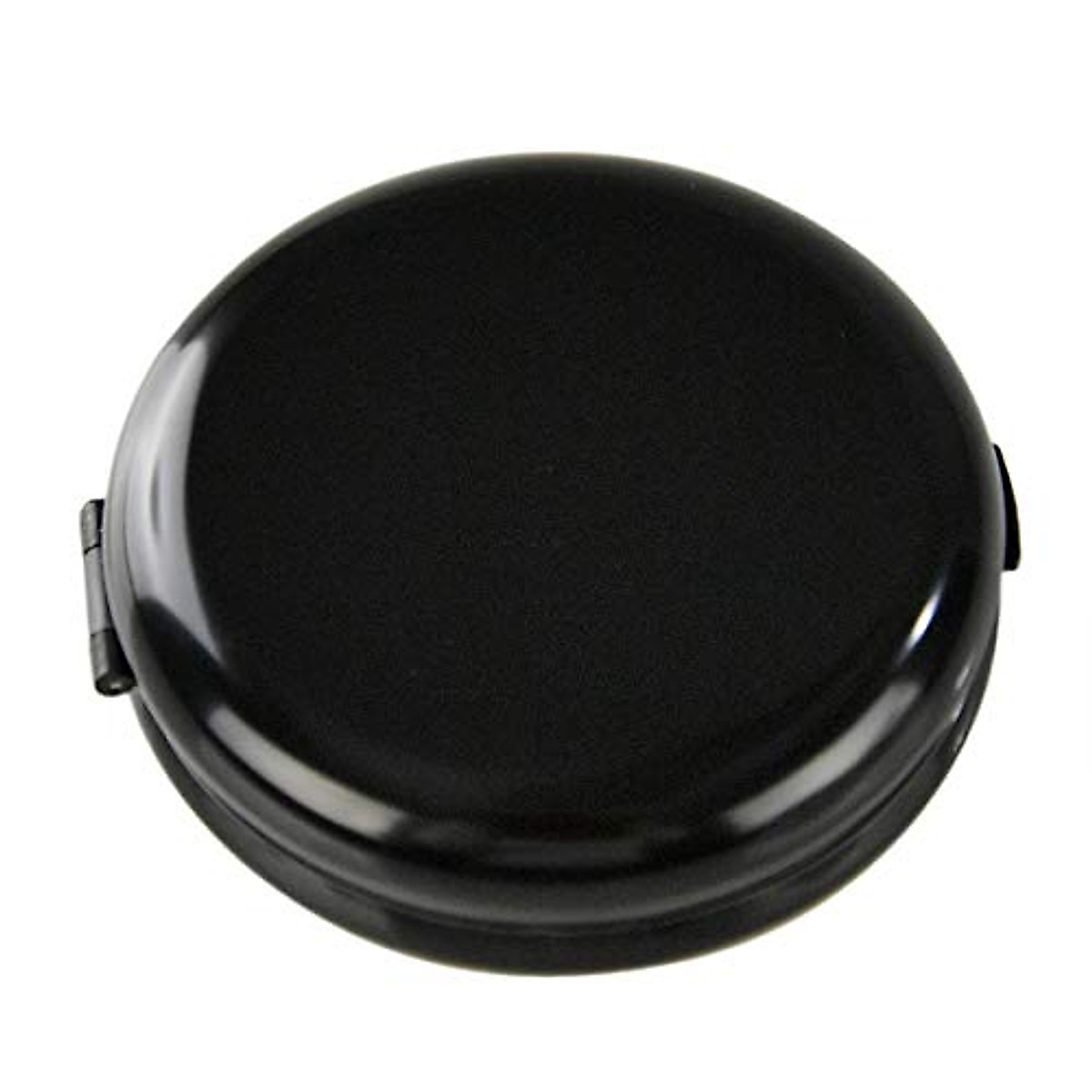 HOME-X Coin Dispenser, Hard Case Organizer and Storage for Coins, Small Money Sorter and Coin Holder for Collectors, 3 ¼" D x 1 ¼" H, Black