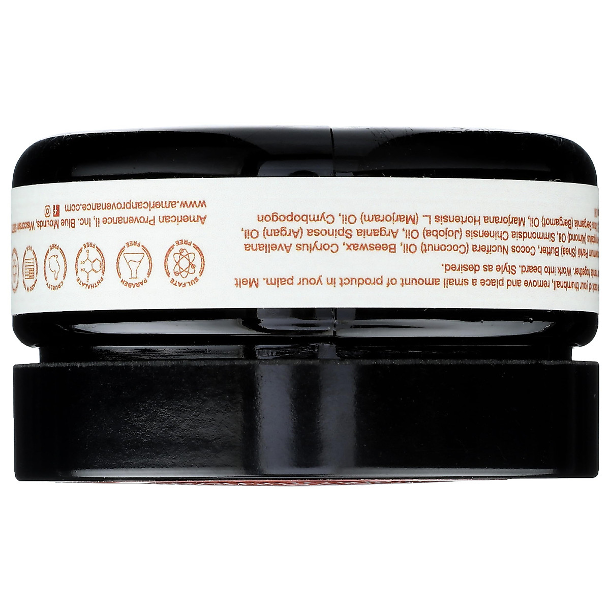 American Provenance Premium Natural Beard and Mustache Balm for Men with Shea Butter, Jojoba Oil, Argan Oil - Grooming Balm and Strenthens Beards and Mustaches | Wintergreen & Cedar, 2 oz (Pack of 1)