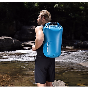 MARCHWAY Floating Waterproof Dry Bag Backpack 5L/10L/20L/30L/40L, Roll Top Sack Keeps Gear Dry for Kayaking, Rafting, Boating, Swimming, Camping, Hiking, Beach, Fishing (Teal, 20L)
