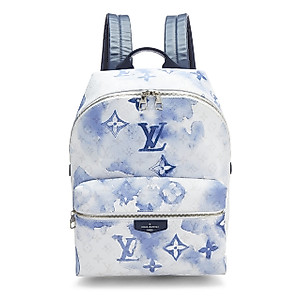 Louis Vuitton, Pre-Loved Blue Watercolor Monogram Canvas Discovery Backpack, Blue