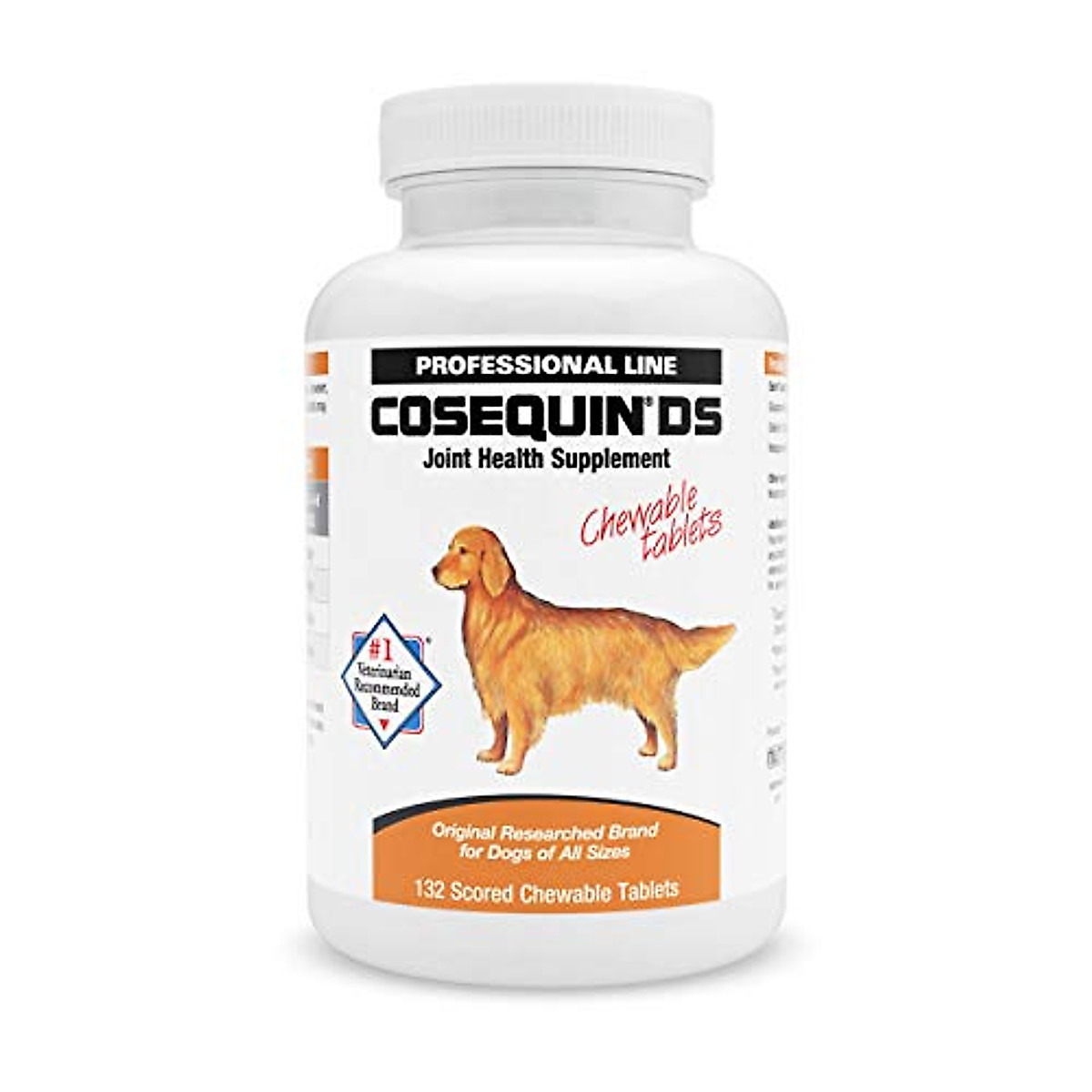 Nutramax Cosequin DS Joint Health Supplement for Dogs - With Glucosamine and Chondroitin, 132 Chewable Tablets