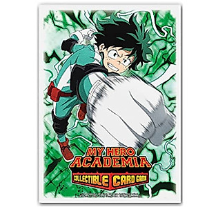 Jasco My Hero Academia Collectible Card Game Card Sleeves | 100 Dragon Shield Art Sleeves | Card Game Holder | PVC and Acid-Free | Designed for Use with TCG and LCG Games | Made