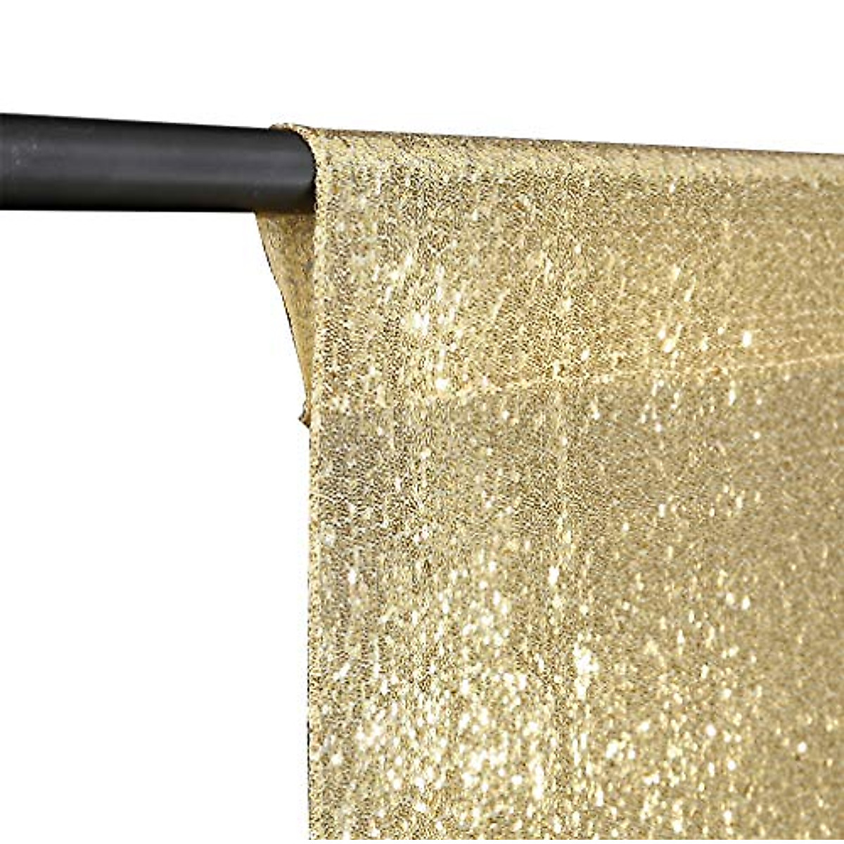 SquarePie Sequin Backdrop Curtain Not See Through Background for Wedding Party 10FT x 10FT Gold