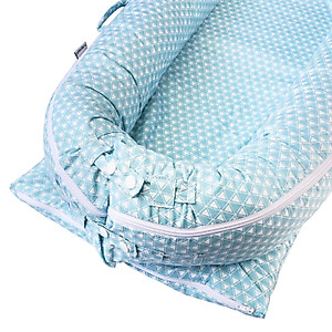 Hi Sprout Newborn Baby Nest Change Extra Cover (Suit for All Dockatot Deluxe Docks) - Blue Ocean