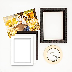 8x10 Mat for 6x8 Photo - Precut White on White Double Mat Picture Matboard for Frames Measuring 8 x 10 Inches - Bevel Cut Matte to Display Art Measuring 6 x 8 Inches - Acid Free ONE MAT