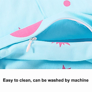 Pregnancy Pillow Cover/U Shaped Pillow Cover/Pregnancy Pillow Case/Maternity Pillow Case/Pillowcase with Removable Cotton Cover 57x30 Inch for Pregnancy Pillow Moonblue