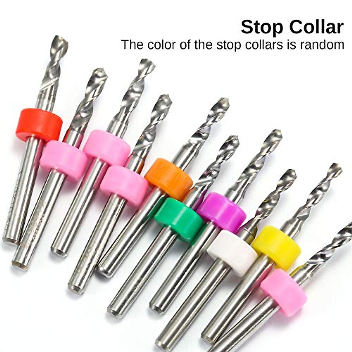 Genmitsu 30pcs PCB Drill Bits Set, 0.1mm-3.0mm, 1/8" Shank Spiral Flute CNC Router Bits for Print Circuit Board Jewelry CNC Engraving, PD30A