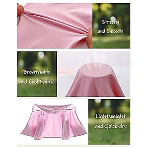 TAGIHOO Kids Zipper Sun Protection Jacket Boys Girls Hooded Cooling Shirt Pockets Fishing Running Outdoor (Pink,110)