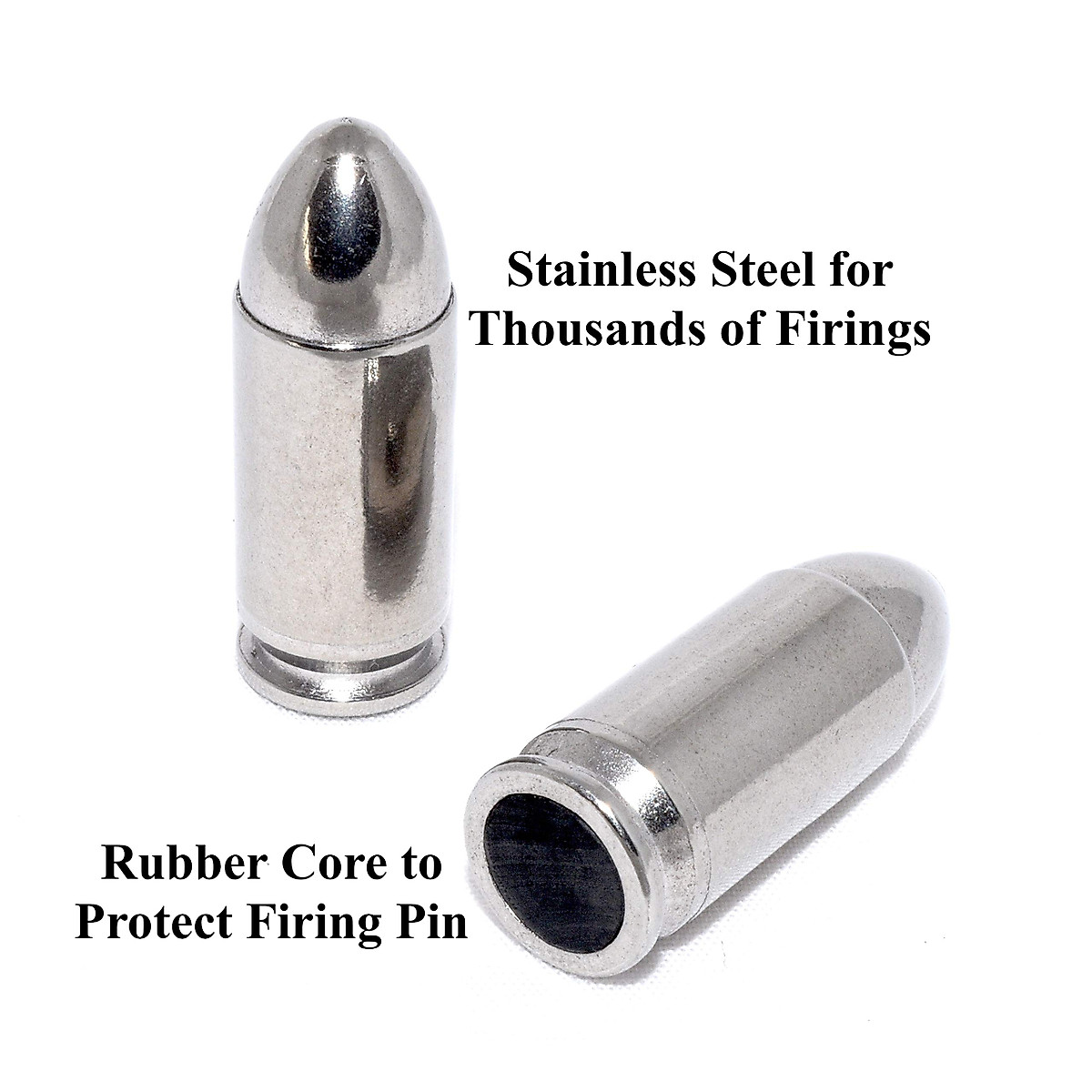 Steelworx 9mm Luger Stainless Steel Snap Caps (10 pack)