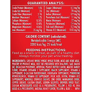 Milk-Bone Peanut Butter Flavor Dog Treats, Small Biscuits, 7 Pounds