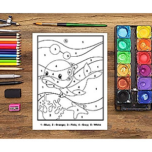 Color by Number for Kids: Activity Book