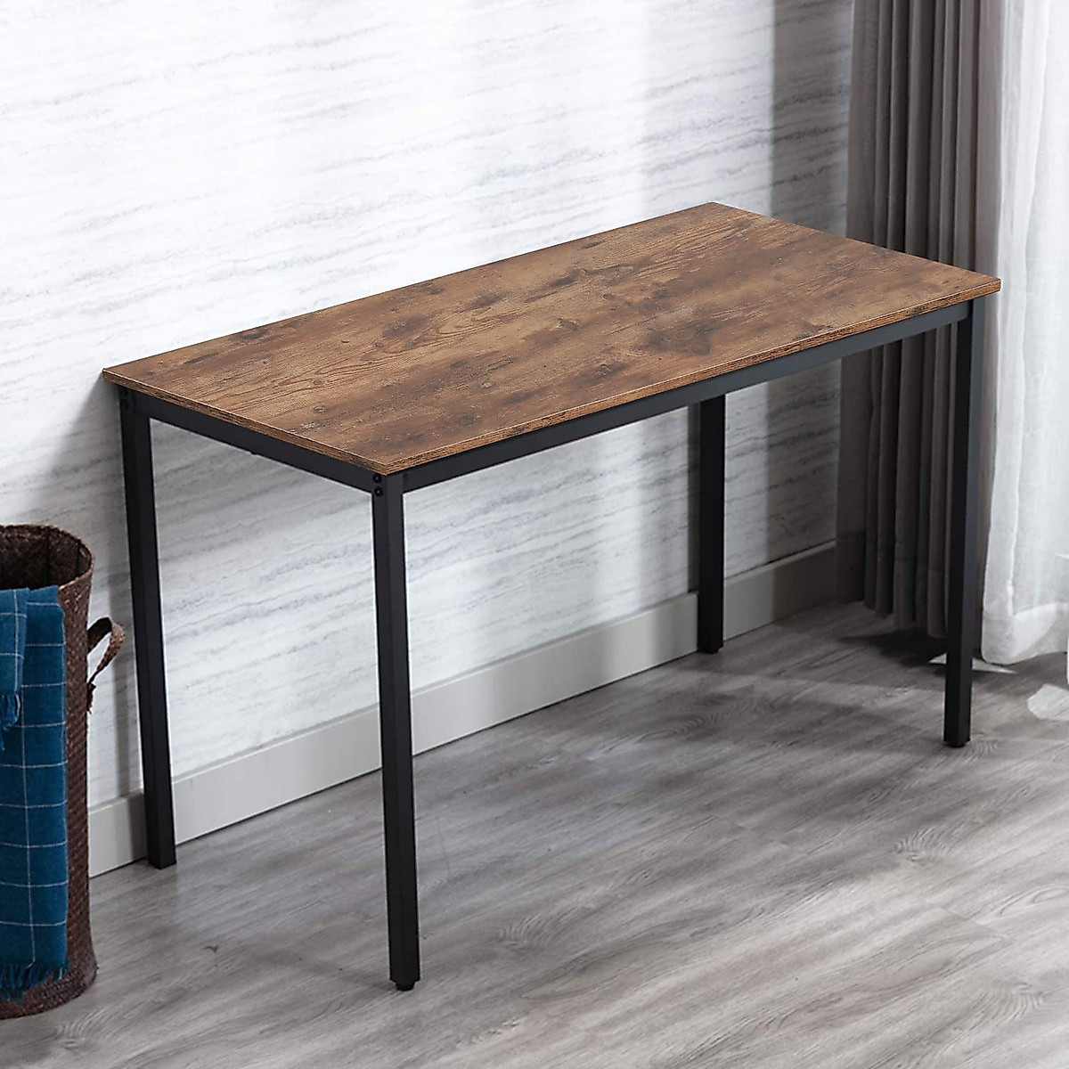 onzy Home Conference Tables 6ft Meeting Room Study Writing Table Office Computer Desk Save Space Design for 8 People, Brown 4PCS