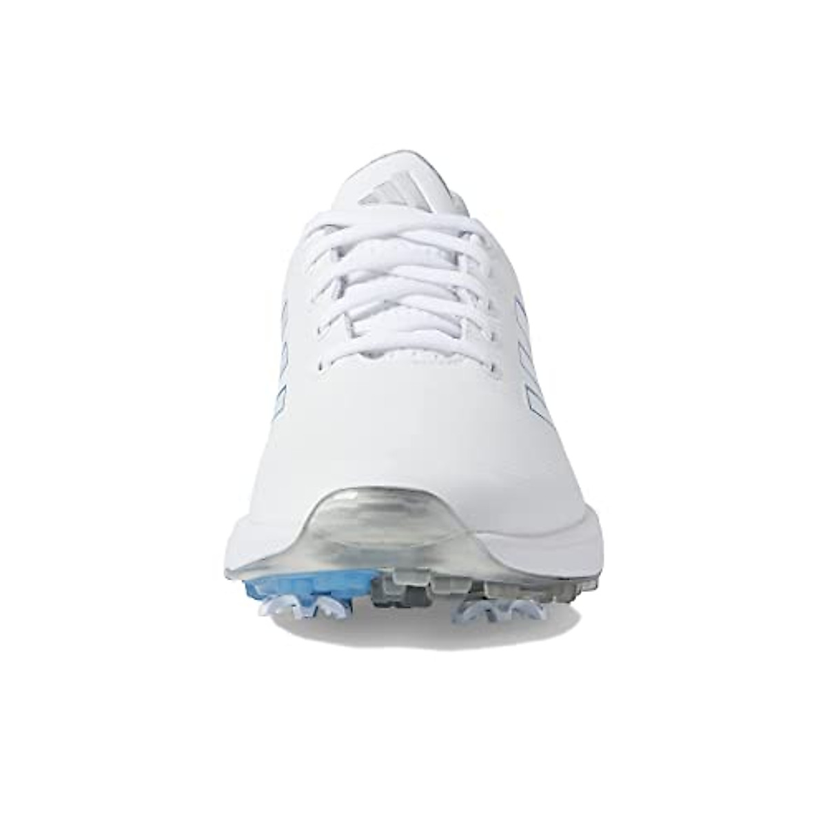 adidas Women's ZG23 Golf Shoes, Footwear White/Blue Fusion Metallic/Silver Metallic, 5.5