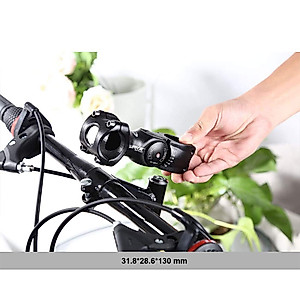 LITEONE MTB Stem Adjustable Mountain Bike Stem 31.8 130mm 60 Degree Handlebar Stem for Most Bicycle, Road Bike, MTB, BMX, Cycling