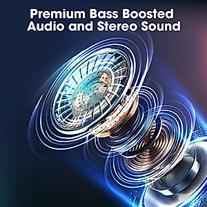 Bluetooth Headphones,HD Deep Bass Stereo Sports Earphones, in-Ear Earbuds,Up to 8 Hours Playtime,Super Light-Weight Design for Workout and Sports, CVC 6.0 Noise Cancelling Headsets(Black Red) (k98)