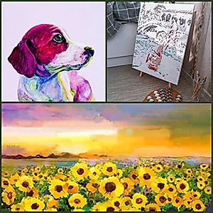 SEVENWELL Paint by Numbers Sealer 120ml, Oil Number Painting Accessories Permanent Hold & Shine Effect Sealer for Adults Beginners Including Brush (4 Oz)