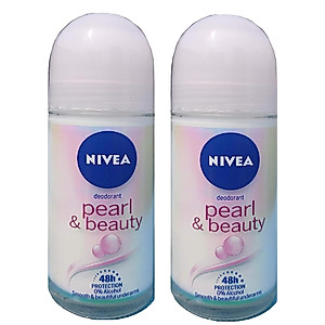 Nivea Pearl Beauty Roll On For Women, 50Ml (Pack Of 2)