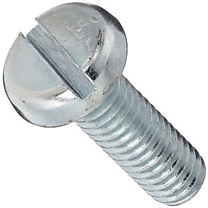 Small Parts Steel Steel Pan Head Machine Screw, Zinc Plated, Meets ASME B18.6.3, Slotted Drive, #3-48 Thread Size, 3/16" Length, Fully Threaded, Imported (Pack of 100)
