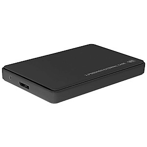 Liyeehao Mobile Hard Drive, HDD Box, ABS Material High-Speed USB 3.0 Interface for WINDOWS7/XP/Vista 2.5-Inch Hard Drives(Black)