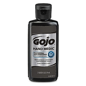 GOJO HAND MEDIC Professional Skin Conditioner, Fragrance Free, 2 fl oz Travel Size Squeeze Bottle (Pack of 12) - 8142-12