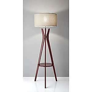 Adesso 3471-15 Bedford 59.5" Floor Lamp, Smart Outlet Compatible , Brown