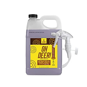 Zone Protects Oh Deer! Deer and Animal Repellent Spray. Gallon with Trigger Sprayer. Keeps Deer and Rabbits from Your Garden. Deer Repellent. Rabbit Repellent.