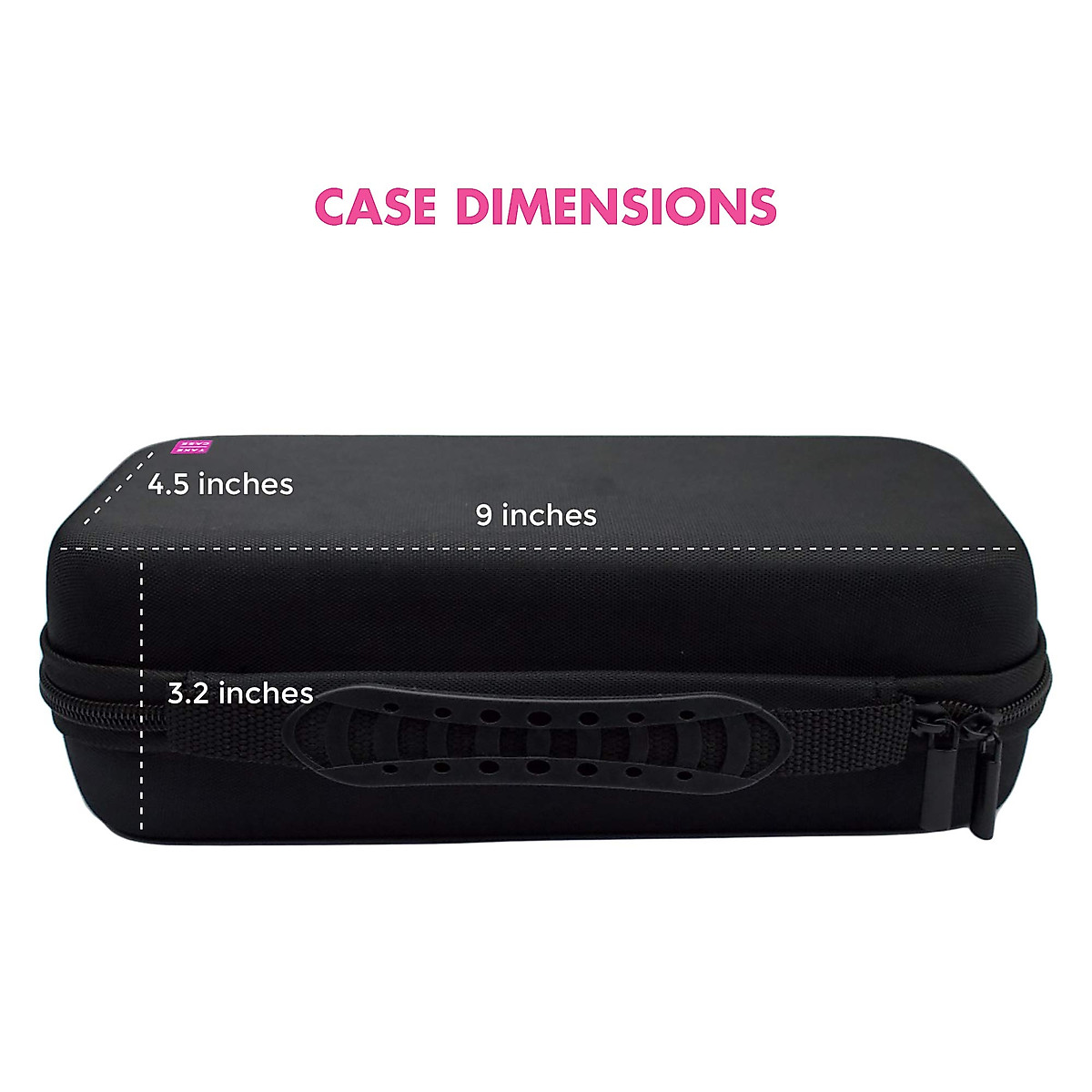 TakeCase Carrying Case Compatible with Nintendo Switch Lite - Includes Pouch That Fits Adapter/Charger, Accessories, and 16 Games Storage - Perfect for Travel - Pink/Black