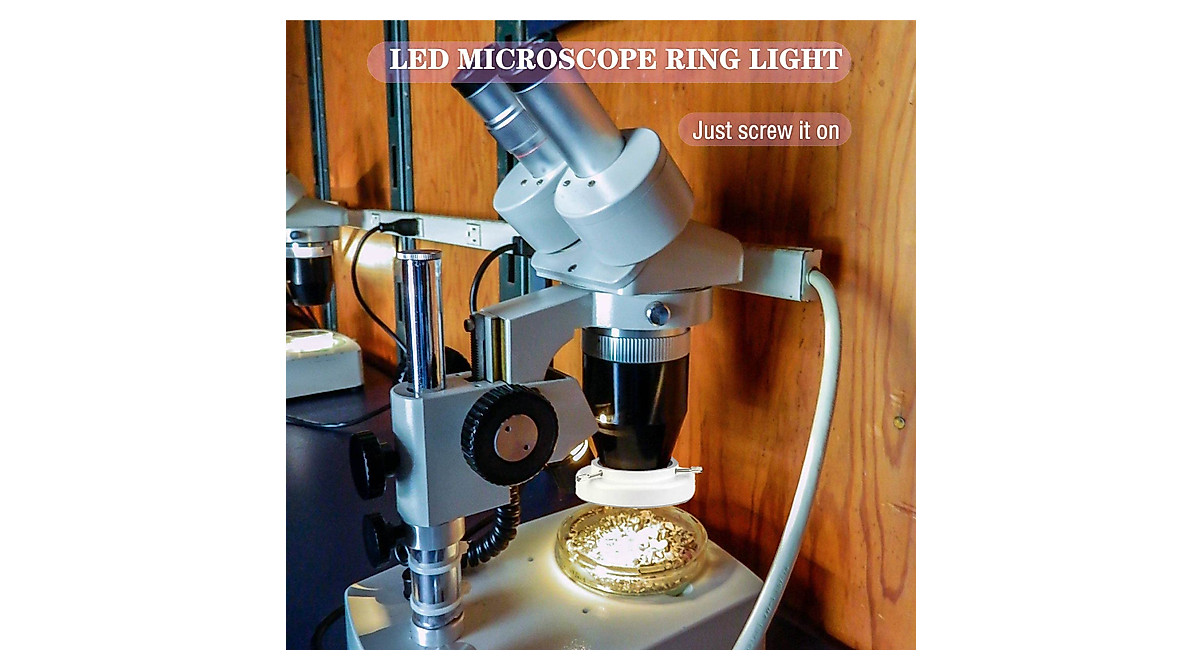 Microscope 144 Led Ring Light Adjustable Illuminator,Microscope Light ...