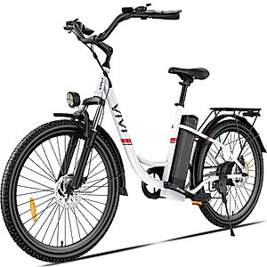 Vivi Electric Bike, 26'' Electric Bike for Adults, 750W Peak Ebike with 48V Removable Battery, Electric Commuter Cruiser Bike 22MPH & 50 Miles City Electric Bicycle with Cruise Control, LCD Display