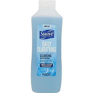 Suave Essentials Anti Residue Shampoo for Normal to Oily Hair Daily Clarifying Hair Shampoo with Deep Cleansers 30 oz