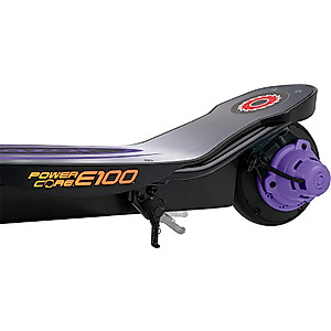 Razor Power Core E100 Electric Scooter for Kids Ages 8+ - 100w Hub Motor, 8" Pneumatic Tire, Up to 11 mph and 60 min Ride Time, For Riders up to 120 lbs