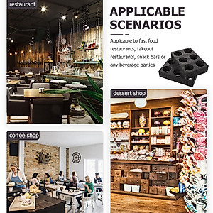 Cabilock 2pcs Drink Cup Bracket Disposable Takeout Cup Carrier Door Dash Cup Holder Bag Drink Takeout Holder Packing Cup Trays Convenient Pearl Cotton Cold Drink Travel Outdoor