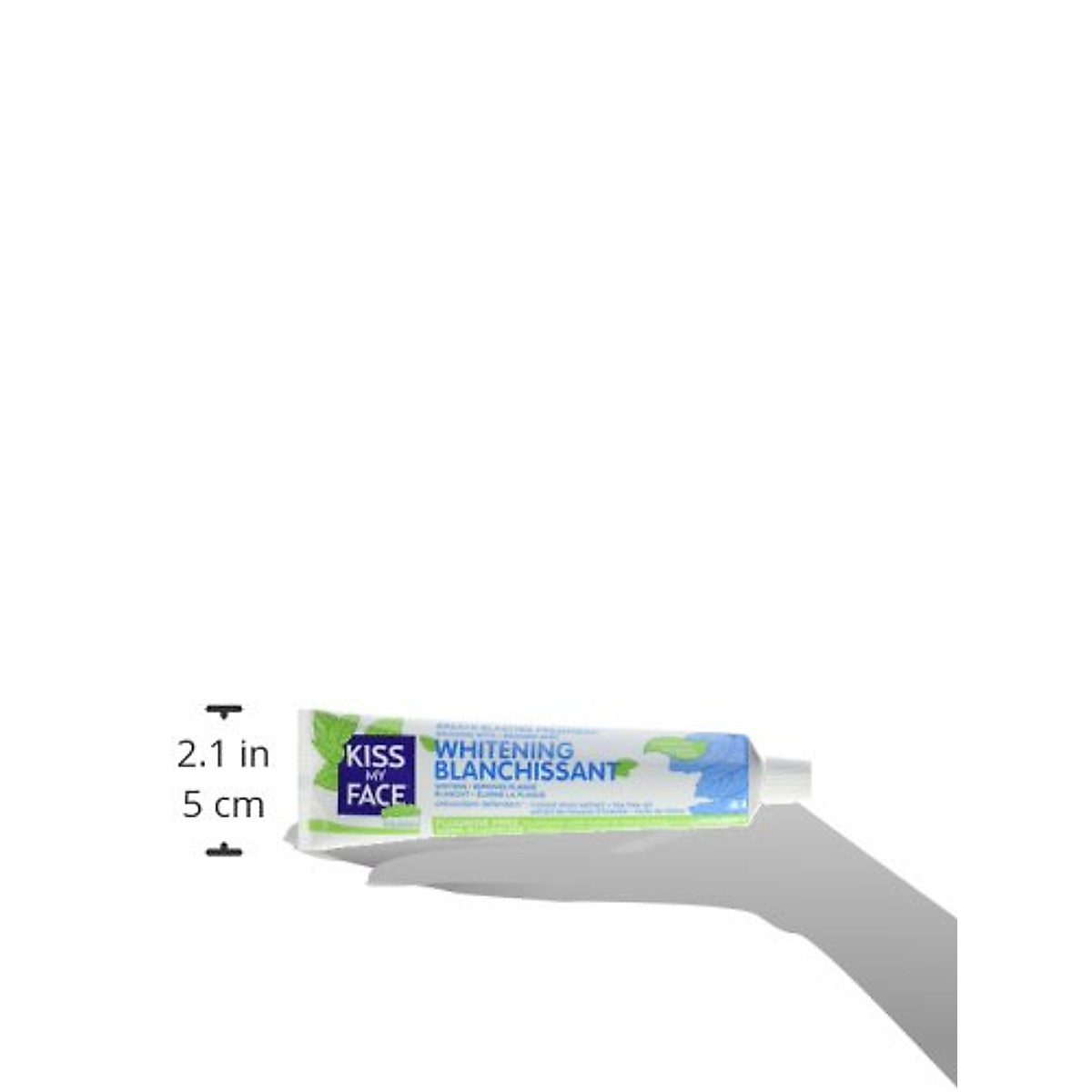Kiss My Face Gel Teeth Whitening Fluoride Free Toothpaste (Pack of 3), Tea Tree, 13.5 Ounce (2434503EAF)