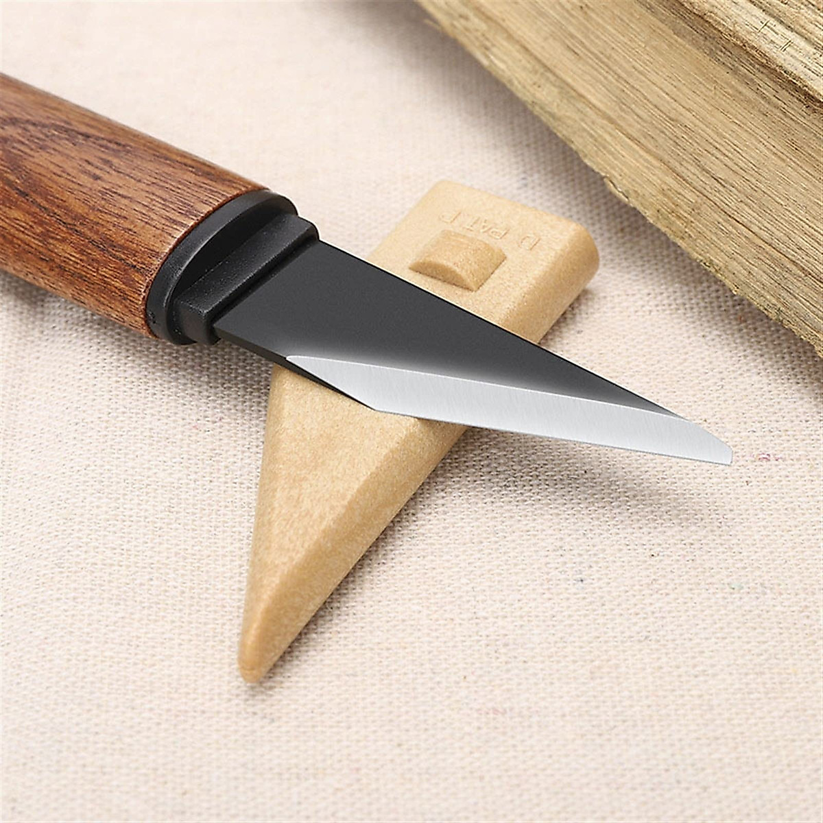 TEEMAD Bonsai scissors 1PC Carbon Steel Professional Pruning Grafting Knife Crude Wood Handle Garden Cutter Scissor Seedling Tools