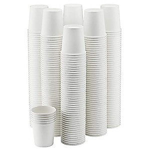 NYHI 700-Pack 8 oz. White Paper Disposable Cups – Hot/Cold Beverage Drinking Cup for Water, Juice, Coffee or Tea