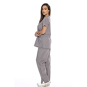 Just Love 22251V-XL Light Grey Women's Scrub Sets/Medical Scrubs/Nursing Scrubs