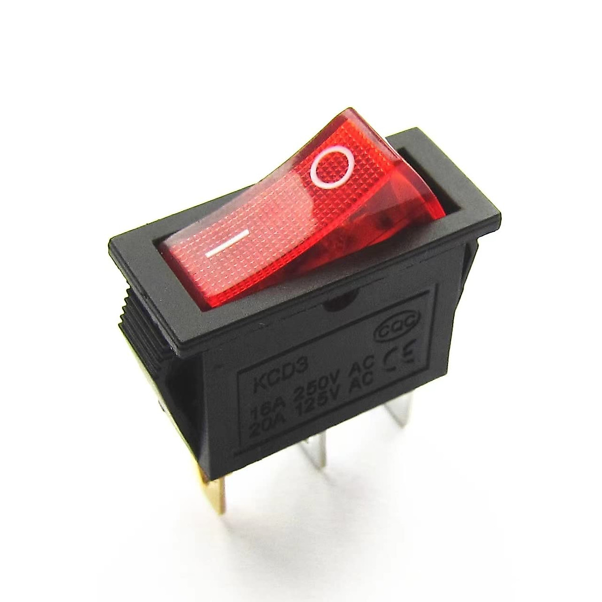 120927-24 120 Volt Rocker Switch Lighted On Off for Electric Fireplaces FMI Desa （2PCS ）