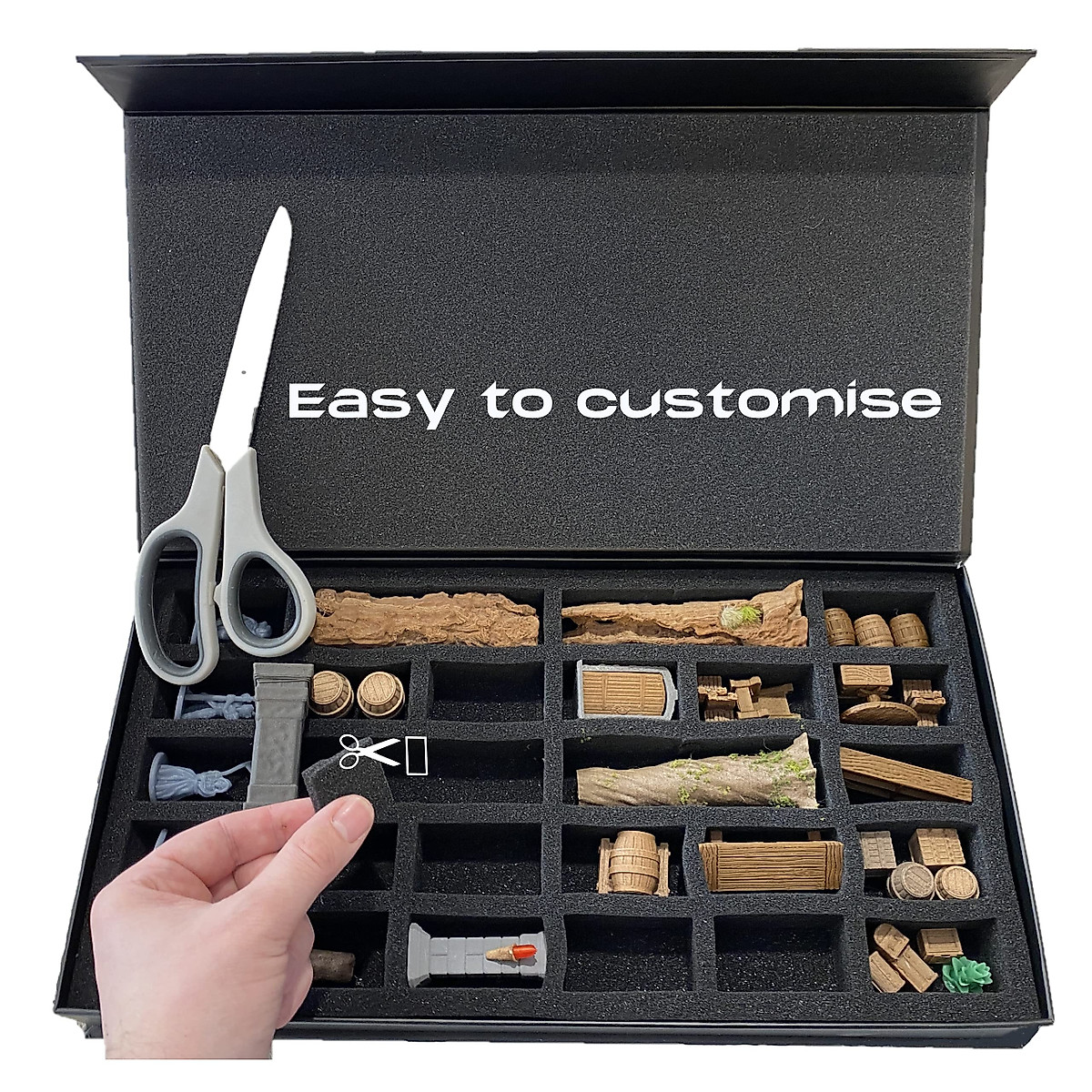 Extruded Gaming Tabletop Miniature Storage and Travel Case