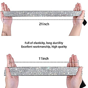 6PCS Head Wraps for Women's Wigs: Satin Scarf, Elastic Velcro Bands, Edge Brush and Hair Comb for Lace Frontals and Baby Hair Laying