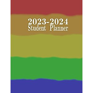 Student Planner 2023 - 2024: Agenda for Elementary, Middle and High School Student (August 2023 - July 2024) | Large Size | Timetable, Study and Assignment Tracker - Colorful