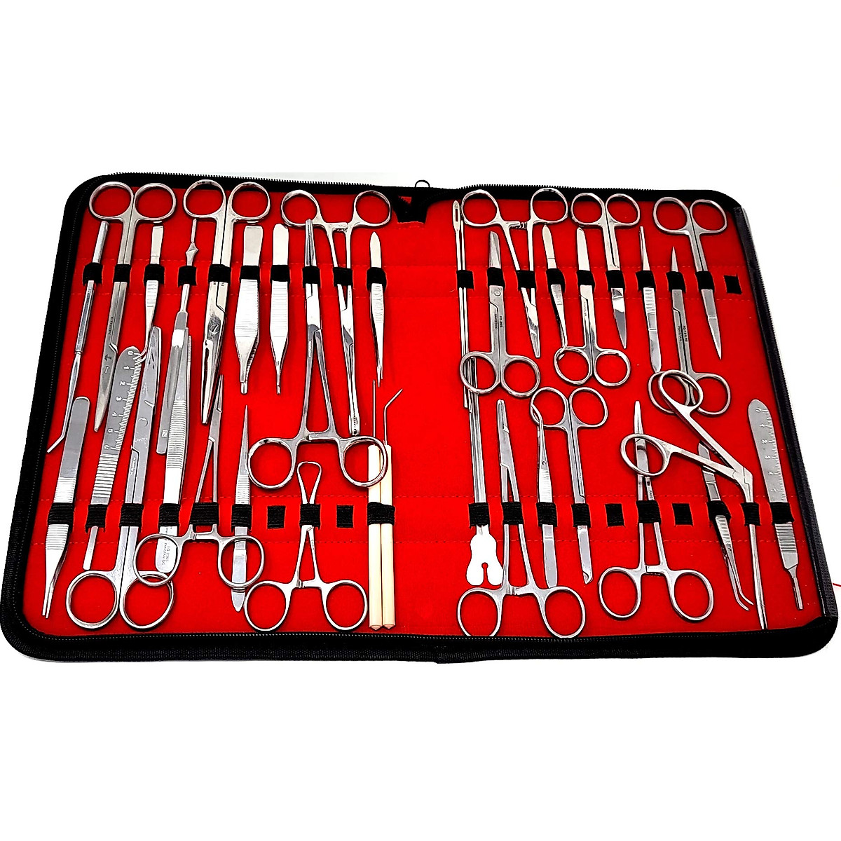 Premium A2ZSCILAB 157 Pieces Instruments Kit Veterinary Scissors Forceps Needle Holders Scalpel Handle, Stainless Steel All in One