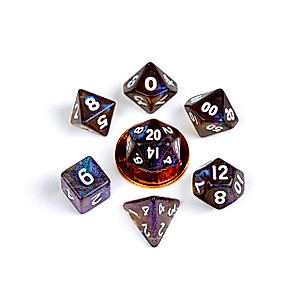Stardust Galaxy 10mm Mini Poly Dice Set