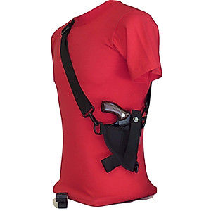 Bandolier Shoulder Holster 2"-2 1/2" Small Revolver 38, 357, 22 - J Frame Black