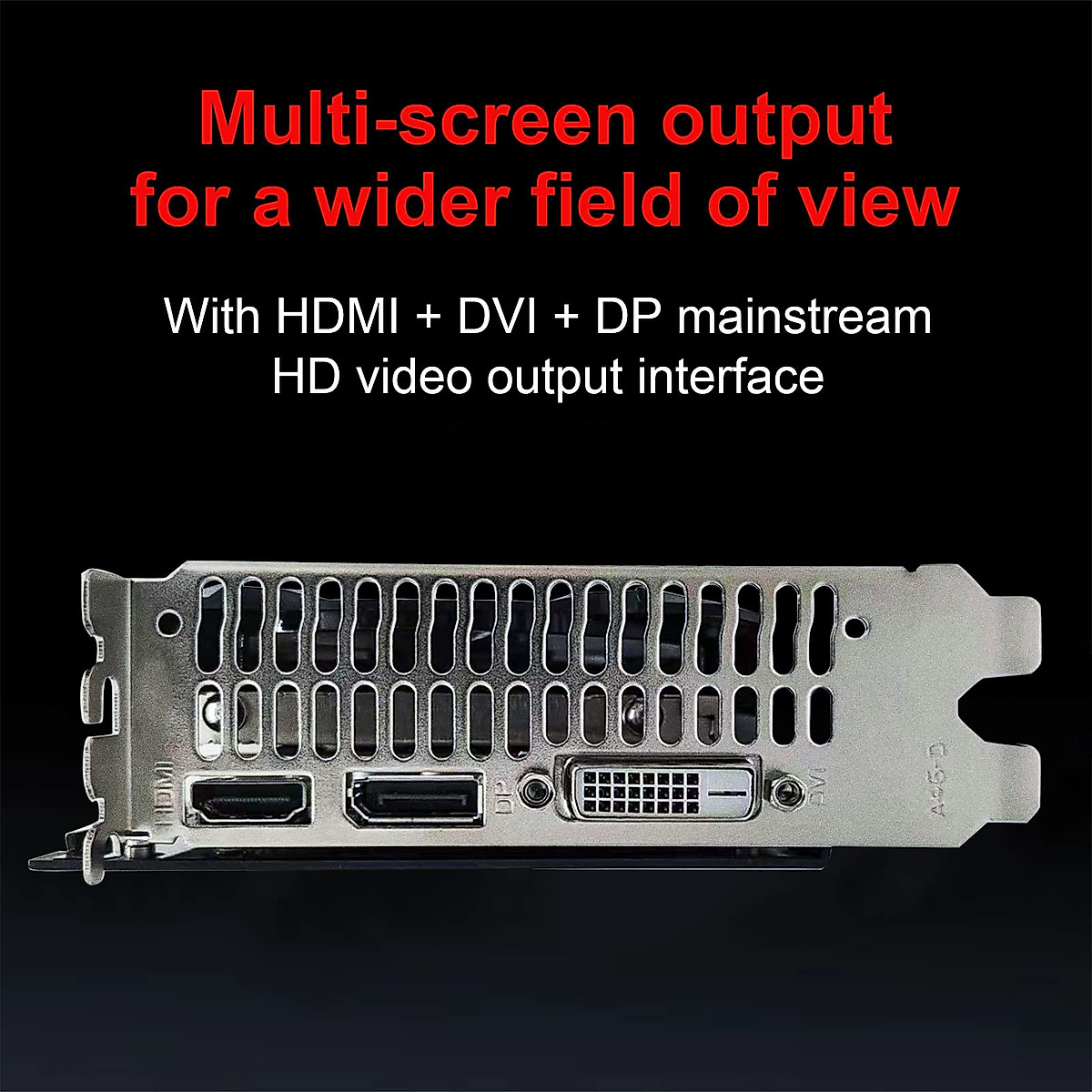 GPVHOSO RX580 8G Graphics Card, 8GB GDDR5 (256bit) Graphics Card2048SP, GDDR5, 256 Bit, with Dual Fan Cooling System, HDMI, DP, PCI, DVI-Output, Express 3.0, for Computer Gaming Video Editing