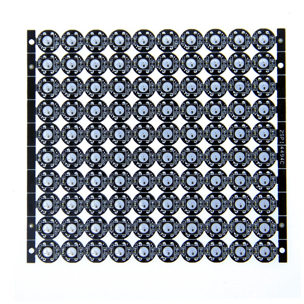 ALITOVE 100pcs WS2812B Addressable 5050 Smart RGB LED Pixel Light on Black Heat Sink PCB Board 5V DC Compatible with Raspberry Pi for DIY Lighting Project