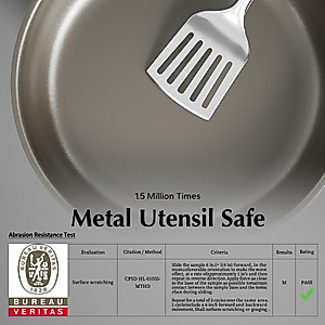 Redchef Nonstick Fry Pan, 11.5 Inch Ceramic Frying Pan, Non Stick Titanium Frying Pan, Stay-Cool Handle, Non Toxic, PFAS PFOA & PTFE Free, Dishwasher & Oven Safe, Compatible with All Cooktops